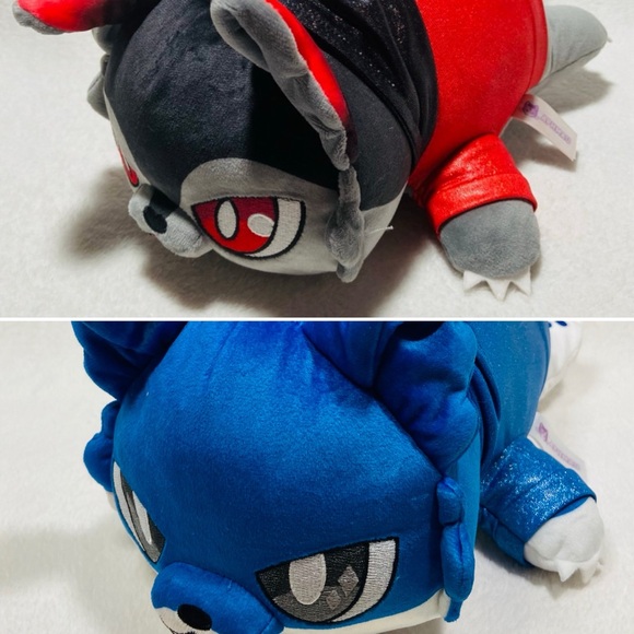 Toys | 11 Aphmau Meemeows Aaron Wolf Red Blue Plush Toy Kawaii Kitty ...
